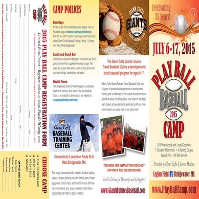 PlayballCamp2015_Brochure | PDF