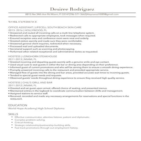 DesireesResume-5 | PDF