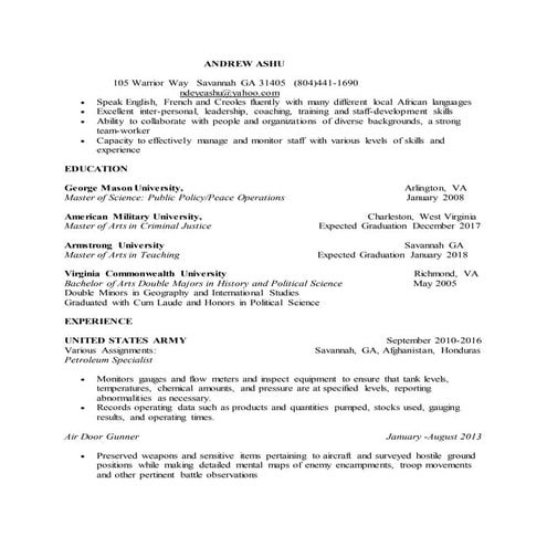ATF Resume 4.5 | DOCX