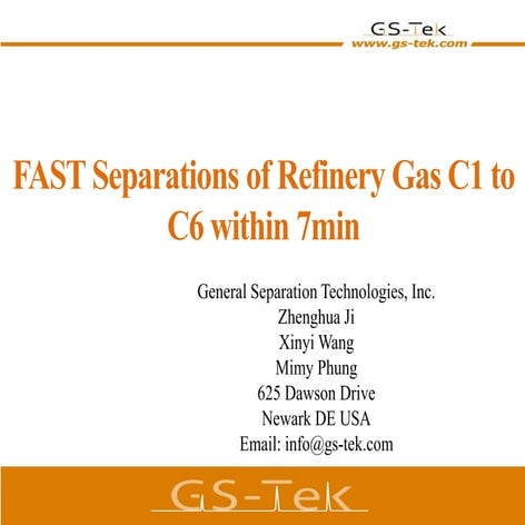 C1-C6 FAST separation | PPT