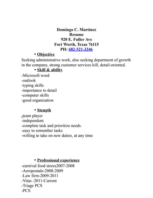 DC Resume | DOCX