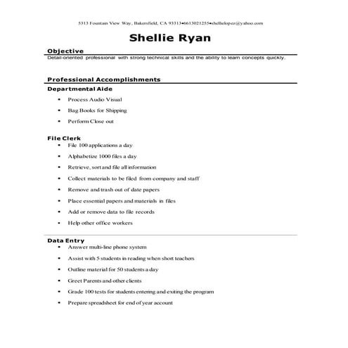 Shellie Resume | DOCX
