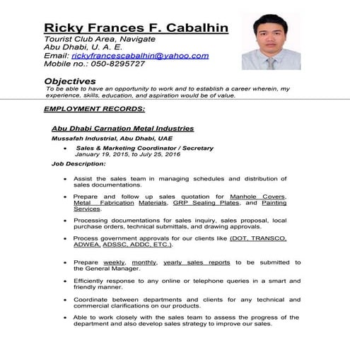 Please see attached file of my resume. | DOCX