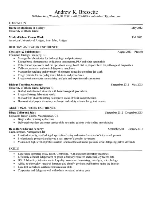 2015resume | PDF