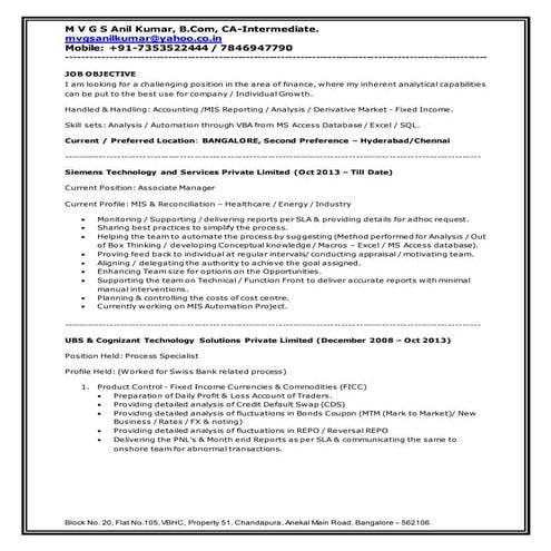 Shankar Resume | DOCX