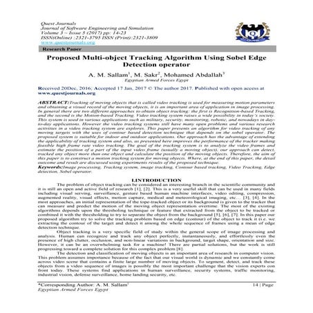 Proposed Multi Object Tracking Algorithm Using Sobel Edge Detection 1327
