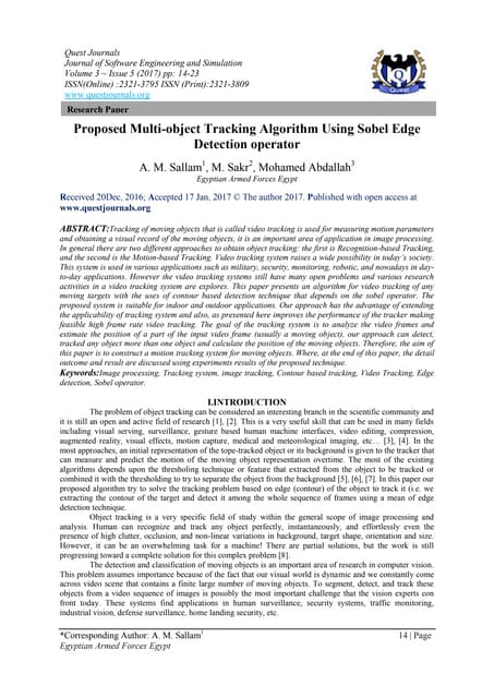 Proposed Multi Object Tracking Algorithm Using Sobel Edge Detection 1327