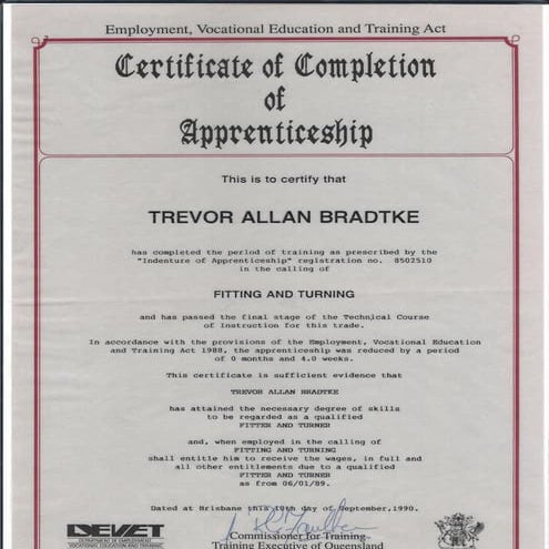 Trade Certificate | PDF