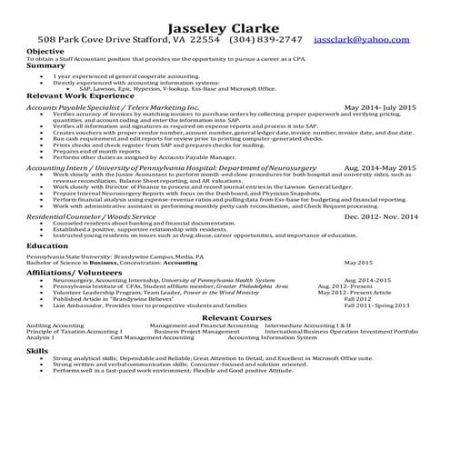 Joseph Belcastro Resume 2 | PDF