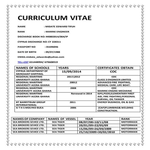 CAW Resume August2016 | PDF