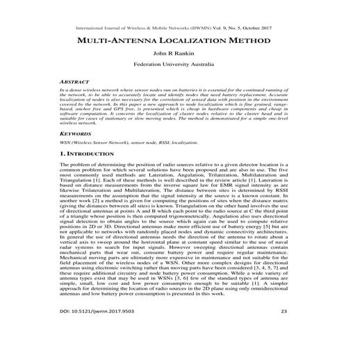MULTI-ANTENNA LOCALIZATION METHOD | PDF | Internet of Things | Internet
