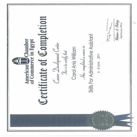 Skills For Administrative Assistant Course | PDF