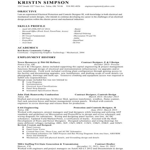 KristinSimpsonResume-5-12-16 | DOC