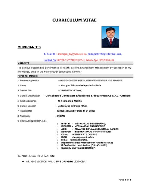 Sana CV | DOC | Civil Engineering Industry | Industries