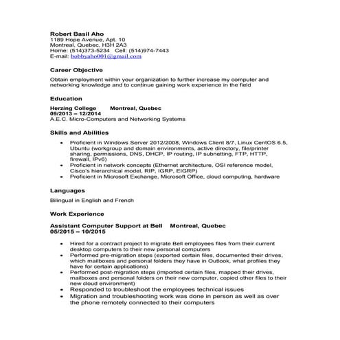 CV English | DOC