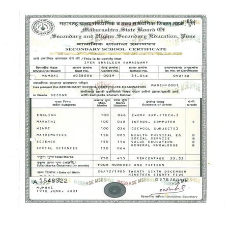 10 Grade Certificate | PDF