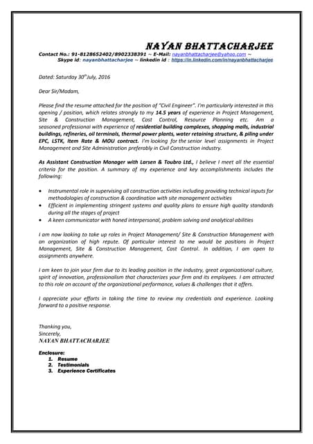 general cover letter | PDF