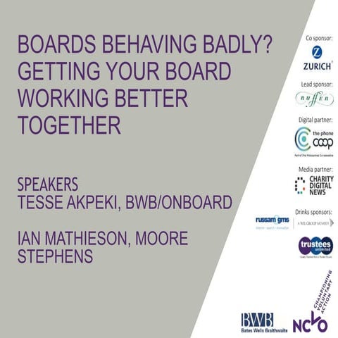 Boards behaving badly getting your board working better, together | PPTX
