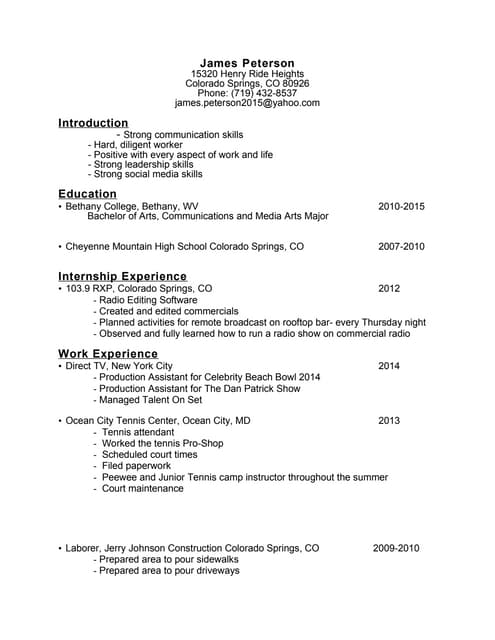Adam Quillian Professional Resume - General | PDF