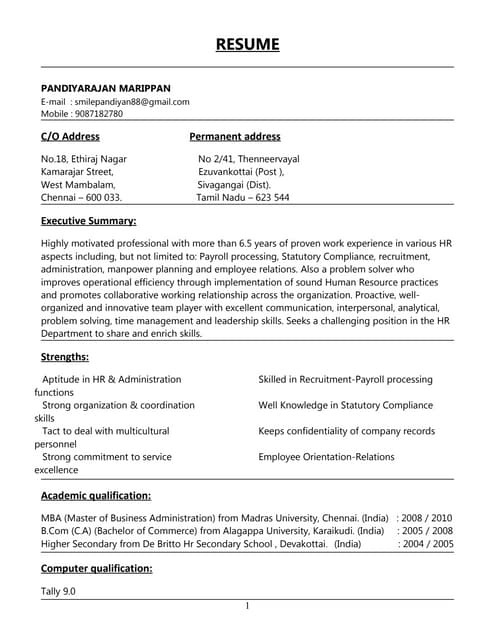 Shekhar Resume | PDF