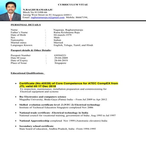Raghu New Resume | DOC