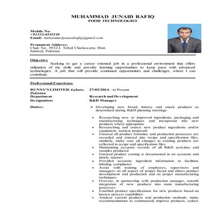 Junaid Rafiq Resume | DOCX