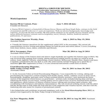 Heena CV-Final | DOC