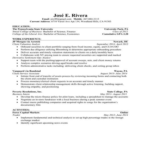 Daisy's Resume | RTF