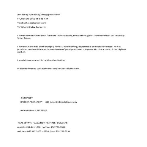 Letter of Recommendation | PDF