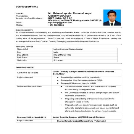 CV_MahendraPrabu | PDF
