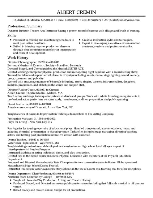 Robin Frome Professional Resume | PDF