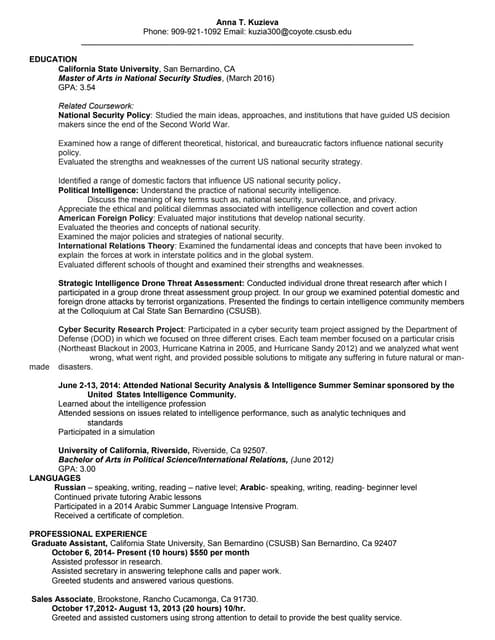 ATF Resume 4.5 | PDF