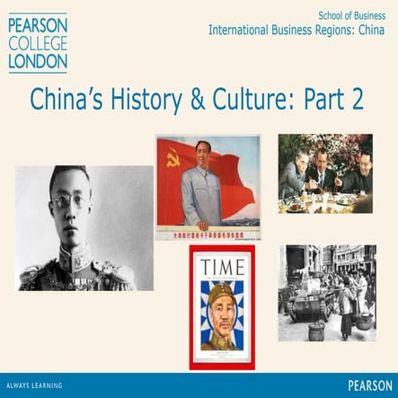 B412 Week 3 lecture - Chinese history in 20th and 21st century | PPTX