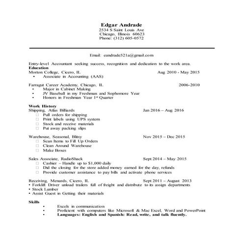 Ashley Smith Resume | PDF