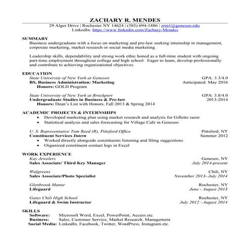 Zach Resume | PDF