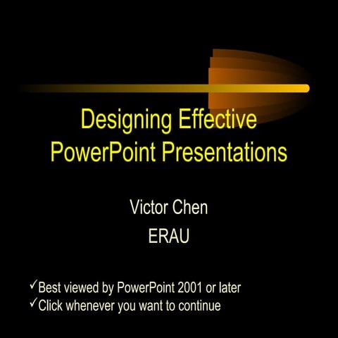 Designing Effective Powerpoint Presentations Ppt
