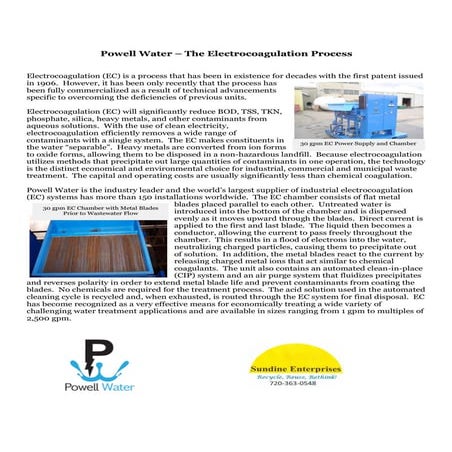 Electrocoagulation Process Option 4 | PDF