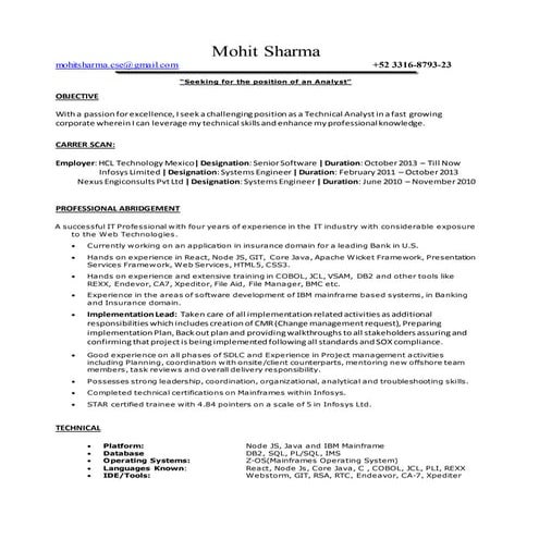 Resume_Mohit Sharma | DOCX