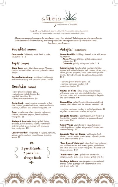 Anejo_dinner menu update summer | PDF