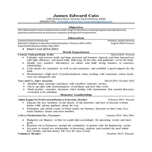 James Cato Resume | PDF