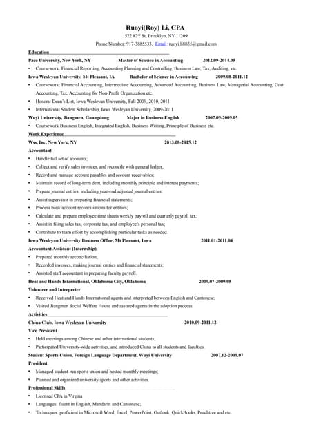 Xiaowen Wang resume | PDF