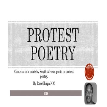 Protest Poetry | PPTX