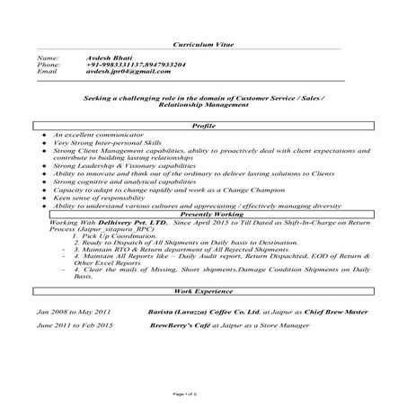 avdesh Resume | PDF