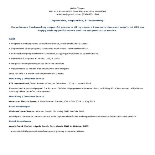 Aden Troyer new jobs for life 3 | PDF