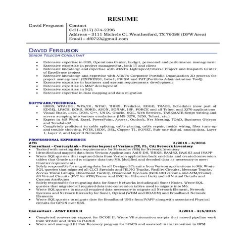 David Ferguson Resume | DOCX