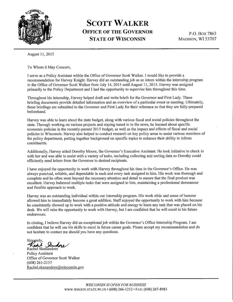 Letter of Recommendation - Harvey Knight UCAS Personal ID - 1136137066