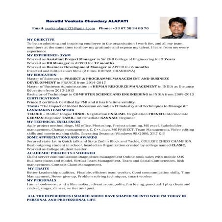 CurriculumVitae | PDF