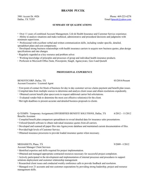 Brenda Sanders Resume | PDF
