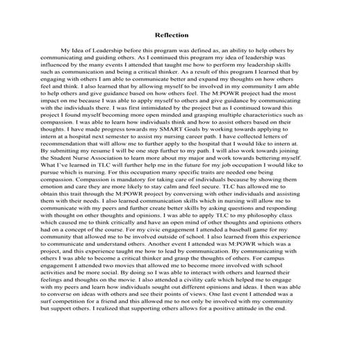 Capstone reflection paper | DOCX