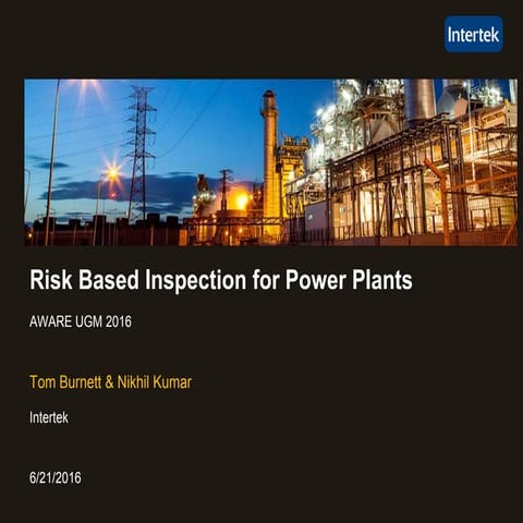 RBI for Power Generation | PDF